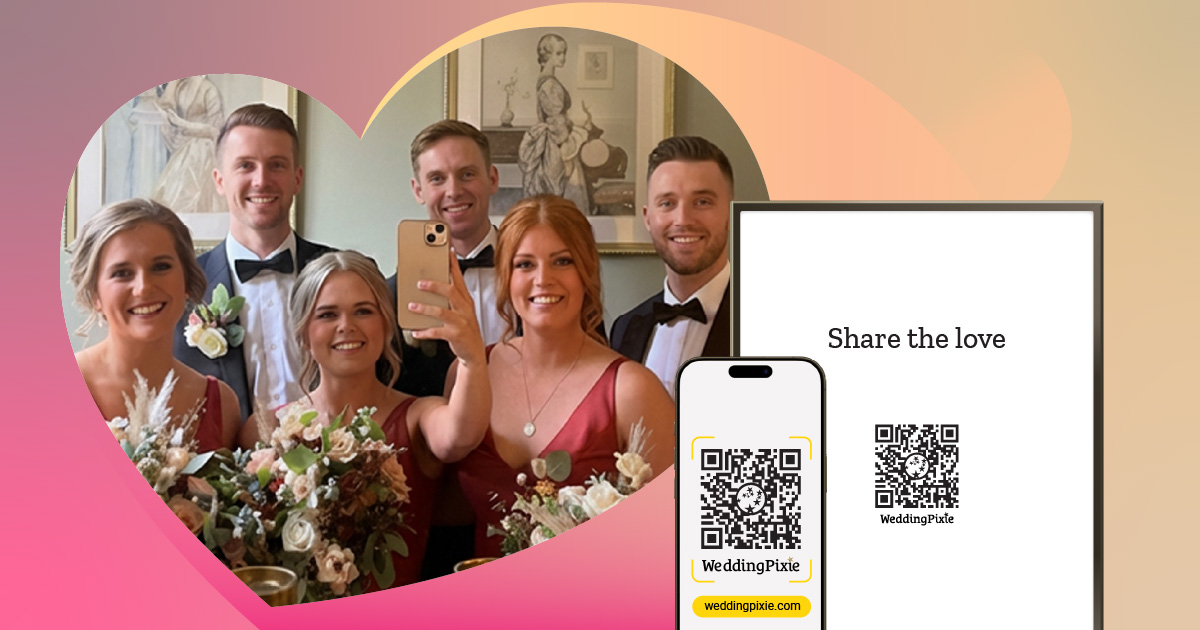Wedding QR Code Signage Design Tool | Create & Download — WeddingPixie